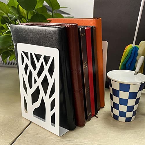 SZYAWsd File Sorters 2Pcs Sturdy Bookends Book Storage Hollow Anti-Skid Book Storage Rack Practical Magazines Bookend Stand Desktop Rack Holder