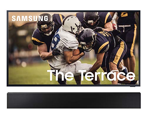 SAMSUNG QN65LST7TA The Terrace 65" Outdoor-Optimized QLED 4K UHD Smart TV with a HW-LST70T 3.0 Channel The Terrace Soundbar with Dolby 5.1 Ch (2020)