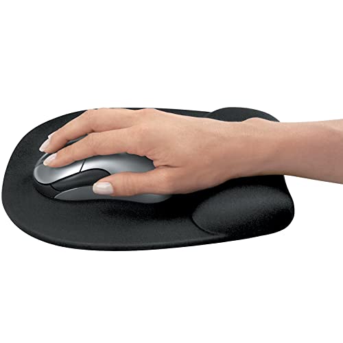 Fellowes Memory Foam Mouse Pad/Wrist Rest- Black (9176501)