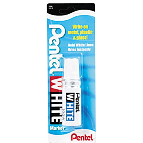 Pentel® Felt Tip White Marker, Broad Point