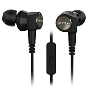 Creative Aurvana Trio LS 3.5 mm in-Ear Headphones with Liquid Silicone Rubber Drivers, Built-in Microphone, Noise Isolation, and Carry Pouch, for Android, iPhone, PC, Mac, Nintendo Switch