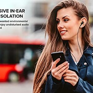 Creative Aurvana Trio LS 3.5 mm in-Ear Headphones with Liquid Silicone Rubber Drivers, Built-in Microphone, Noise Isolation, and Carry Pouch, for Android, iPhone, PC, Mac, Nintendo Switch