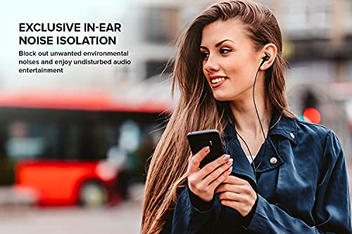 Creative Aurvana Trio LS 3.5 mm in-Ear Headphones with Liquid Silicone Rubber Drivers, Built-in Microphone, Noise Isolation, and Carry Pouch, for Android, iPhone, PC, Mac, Nintendo Switch