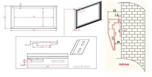 Elite Screens Sable Frame B2 120-INCH Projector Screen Diagonal 16:9 Diag Active 3D 4K 8K Ultra HD Ready Fixed Frame Home Movie Theater Black Projection Screen with Kit, SB120WH2, CineWhite UHD-B