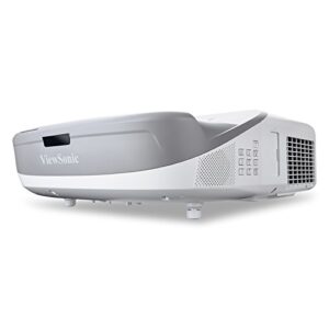 ViewSonic 1080p Projector Ultra Short Throw with RGB Rec 709 100,000:1 and Low Input Latency for Gaming, Watch Netflix with Dongle (PX800HD)