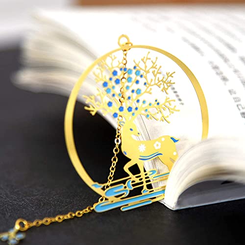 YHDCL Bookmarks Reading Page Markers Tassel, Exquisite Crafts CreativeBookmarks Lovely Retro Brass Bookmarks are for Readers Women and Children Page Markers