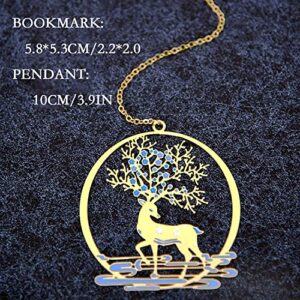 YHDCL Bookmarks Reading Page Markers Tassel, Exquisite Crafts CreativeBookmarks Lovely Retro Brass Bookmarks are for Readers Women and Children Page Markers