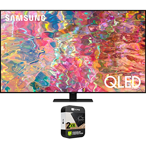 SAMSUNG QN85Q80BAFXZA 85 Inch QLED 4K Smart TV 2022 (Renewed) Bundle with 2 YR CPS Enhanced Protection Pack