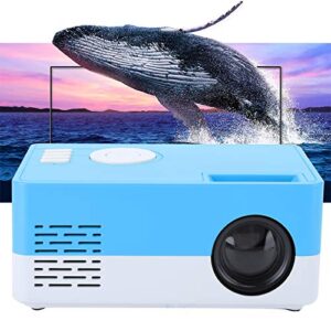 1080P Full HD Projector | Mini LED Projector with Rack | Portable Home Theater Media Player Digital Video Projector Short Throw Projector for Smartphone/Computer/Laptop (100‑240V)(#3-1)