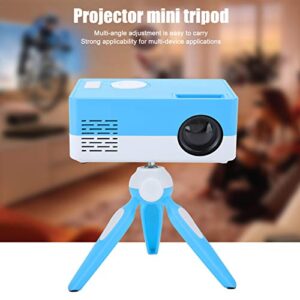 1080P Full HD Projector | Mini LED Projector with Rack | Portable Home Theater Media Player Digital Video Projector Short Throw Projector for Smartphone/Computer/Laptop (100‑240V)(#3-1)