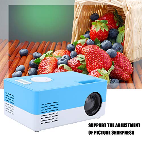 1080P Full HD Projector | Mini LED Projector with Rack | Portable Home Theater Media Player Digital Video Projector Short Throw Projector for Smartphone/Computer/Laptop (100‑240V)(#3-1)