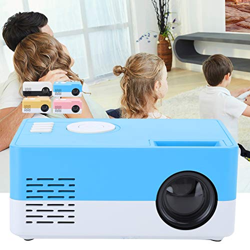 1080P Full HD Projector | Mini LED Projector with Rack | Portable Home Theater Media Player Digital Video Projector Short Throw Projector for Smartphone/Computer/Laptop (100‑240V)(#3-1)