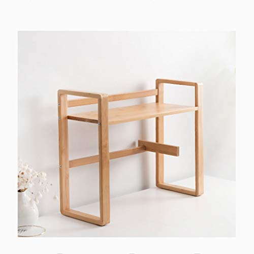 PHONME Bookcase Shelf Natural Bamoo Ware Desktop Bookshelves ，Office Desktop File Rack Storage Rack Display Rack ，Student Dormitory Desktop Standing Bookshelf Standing Book Shelves Desk Organiser