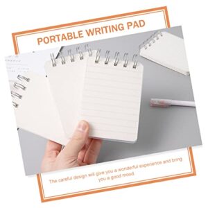 DEPILA 8 pcs Convenient Products Blank Memo Grid School Notepad Portable Pads Office Studying Ring Notebooks Flash Card Writing White Cards Note Notebook Student Pocket Paper Ruled Study Note pad