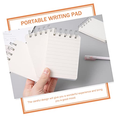 DEPILA 8 pcs Convenient Products Blank Memo Grid School Notepad Portable Pads Office Studying Ring Notebooks Flash Card Writing White Cards Note Notebook Student Pocket Paper Ruled Study Note pad