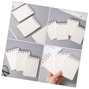 DEPILA 8 pcs Convenient Products Blank Memo Grid School Notepad Portable Pads Office Studying Ring Notebooks Flash Card Writing White Cards Note Notebook Student Pocket Paper Ruled Study Note pad