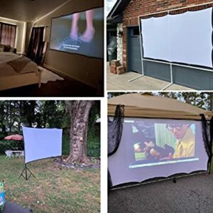 NMEPLAD Projector Screen 120INCH,Portable Movie Screen for Outdoor Indoor,4K 16:9 HD Foldable Wrinkle-Free Screen,1.1 GAIN,160°Viewing,Support Front Rear Projection with 16sticky Hooks & 8 Nail Hooks