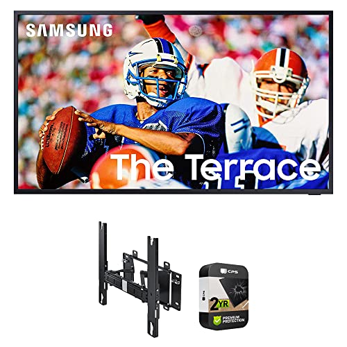 SAMSUNG QN75LST9TA 75" The Terrace Full Sun Outdoor QLED 4K Smart TV Bundle with The Terrace Indoor/Outdoor Wall Mount and 2 YR CPS Enhanced Protection Pack