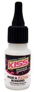 kiss molecular super bond, rigid & flexible, waterproof, 20 grams, clear super glue