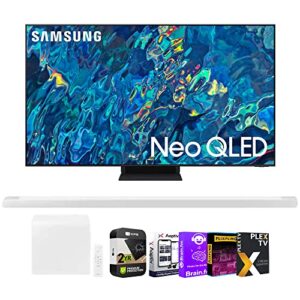 samsung qn65qn95ba 65 inch qn95b neo qled 4k smart tv bundle hw-s801b 3.1.2ch soundbar, audio entertainment essentials bundle & 2 yr cps enhanced protection pack