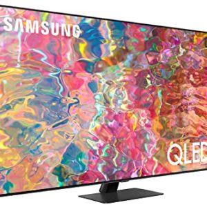 SAMSUNG QN55Q80BAFXZA 55" 4K Ultra HD Smart TV with a Sanus VLF525-B1 Full-Motion Premium Series Mount for 50"-82" Flat Screen TV's (2022)