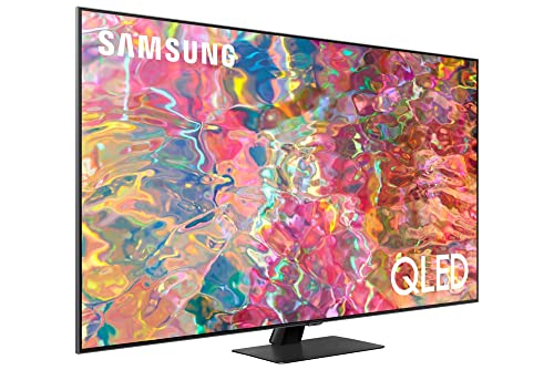 SAMSUNG QN55Q80BAFXZA 55" 4K Ultra HD Smart TV with a Sanus VLF525-B1 Full-Motion Premium Series Mount for 50"-82" Flat Screen TV's (2022)