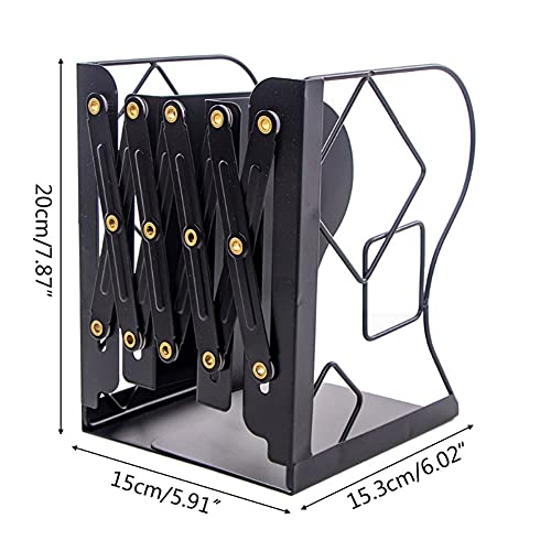 Book GELTDN Retractable Book Support Stand Telescopic Metal Bookends Shelf Bookrack Organizer Home School Office Supplies Stand ( Color : D )