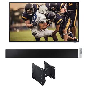 SAMSUNG QN55LST7TA The Terrace 55" Outdoor-Optimized QLED 4K UHD Smart TV with a HW-LST70T 3.0 Ch Terrace Soundbar and a WMN-4070TT Full Motion Wall Mount for The 55" Terrace TV (2020)