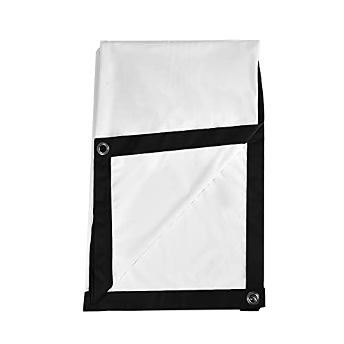 Projection Screen, Projector Curtain, Movie Projector Screen, 60-100 Inch Portable Foldable Non-Crease White Projector Curtain Projection Screen 4:3(72 inches)