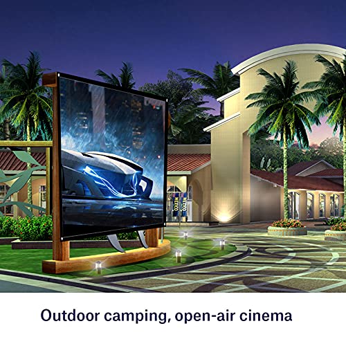 Projection Screen, Projector Curtain, Movie Projector Screen, 60-100 Inch Portable Foldable Non-Crease White Projector Curtain Projection Screen 4:3(72 inches)