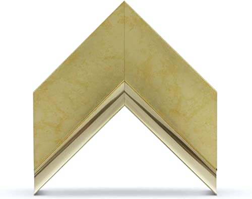 Deco TV Frames - Contemporary Gold Smart Frame Compatible ONLY with Samsung The Frame TV (32", Fits 2021-2023 Frame TV)