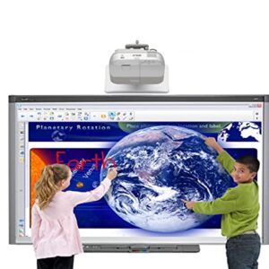 Electronic Interactive Dry Erase Board for Classroom Presentation/Collaboration (7 feet Long by 4 feet Wide) (with Short Throw Projector)