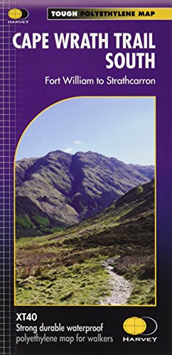 Cape Wrath Trail South XT40: Route Map by Harvey Map Services Ltd. (2014-06-25)