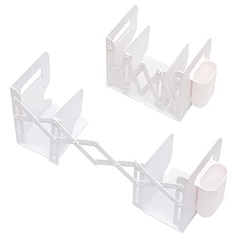 Bookends Small Desktop Bookends Bookshelf Freely Extended Bookend Student Desktop Anti- Moving Book Ends Bookcase Office File Storage Rack Book Ends for Shelves Desk Organiser