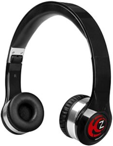 krankz classic bluetooth headphones wireless headphones on-ear with microphone, 45 hours of playtime for fitness, workout, travel, work headphones. black