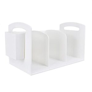 bookends plastic book bookends bookshelf 3-layer anti-moving bookend student desktop bookshelf office file storage rack book end desk organiser