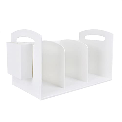 Bookends Plastic Book Bookends Bookshelf 3-Layer Anti-Moving Bookend Student Desktop Bookshelf Office File Storage Rack Book End Desk Organiser