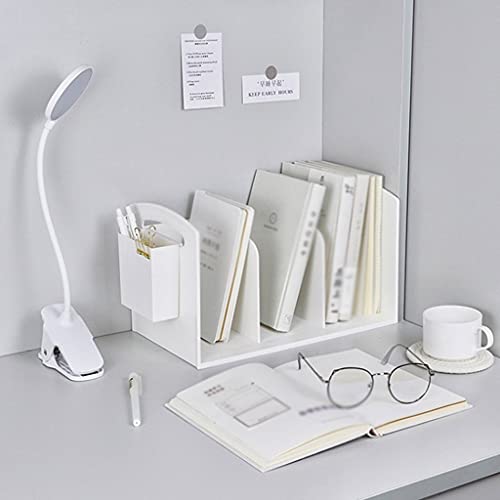 Bookends Plastic Book Bookends Bookshelf 3-Layer Anti-Moving Bookend Student Desktop Bookshelf Office File Storage Rack Book End Desk Organiser