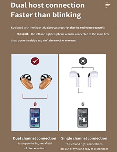 KEMBO A01 Powerful Bluetooth Earbuds AI Intelligent Noise Cancelling Earbuds Waterproof Headphone Sweat Resistance True Wireless Earbuds for iPhone Android Gaming Earbuds with Microphone Sport