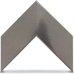 Deco TV Frames - Brushed Stainless Smart Frame Compatible ONLY with Samsung The Frame TV (55", Fits 2021-2023 Frame TV)