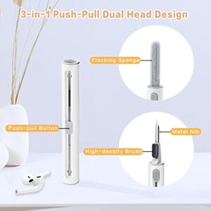 Paiholy Cleaner Kit for Airpods Pro 1 2 3, Multifunction Bluetooth Earbuds Cleaning Pen with Soft Brush, 3 in 1 Cleaning Tools for Airpods, Wireless Earphones Case, Camera and Mobile Phone