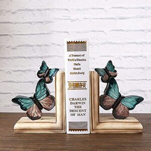 bookend supports heavyduty ， book holders each set of 2 sculpture butterfly art book holders for library office home decoration