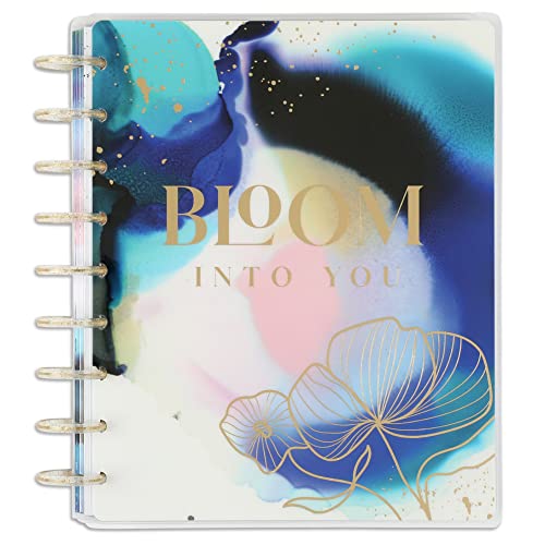 Happy Planner 2023 Daily Planner and Calendar, 12-Month Daily, Weekly, and Monthly Planner, Jan. 2023–Dec. 2023, Wellness Layout, Inky Florals Theme, Classic Size, 7 Inches by 9 1/4 Inches