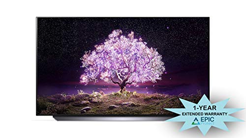 LG OLED48C1PUB 48" 4K Ultra High Definition OLED Smart C1 Series TV with an Additional 1 Year Coverage by Epic Protect (2021)