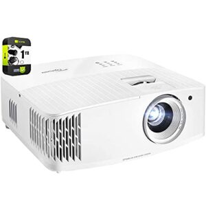 optoma uhd35 4k uhd gaming and home entertainment projector bundle with 1 yr cps enhanced protection pack