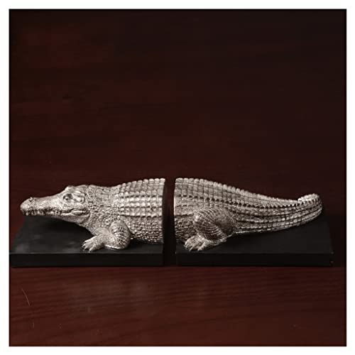 Bookends Bookends Modern Minimalist Creative Light Luxury Crocodile Bookends Ornaments Study Office Book Books Rely On Animal Decorations Office Book Stopper bookends