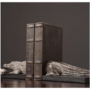 Bookends Bookends Modern Minimalist Creative Light Luxury Crocodile Bookends Ornaments Study Office Book Books Rely On Animal Decorations Office Book Stopper bookends