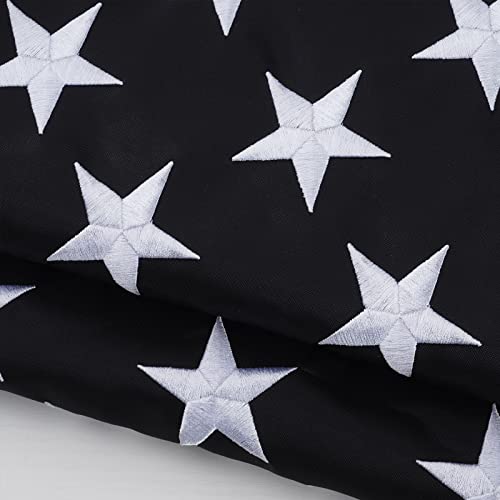 Homissor Thin Blue Line Flags 3x5 Outdoor Made in USA - Embroidered Stars Police Flag, Heavy Duty Back The Blue Flag Stripe Blue Line Lives Matter Flags Banner with 2 Brass Grommets