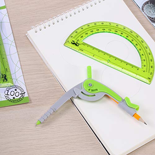 Mr. Pen- Compass and Protractor Set, Geometry Kit, Compass Protractor Set, Protractor, Compass for Geometry, Math Compass, Compass School, Math Compass and Protractor, Geometry Tools Set, Geometry Set