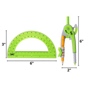 Mr. Pen- Compass and Protractor Set, Geometry Kit, Compass Protractor Set, Protractor, Compass for Geometry, Math Compass, Compass School, Math Compass and Protractor, Geometry Tools Set, Geometry Set